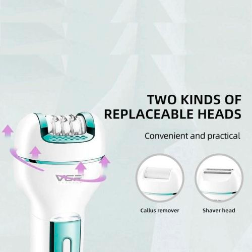 Епілятор VGR 3 в 1 V-732, 3 насадки, LED дисплей, зелений – фото, відгуки, характеристики в ...