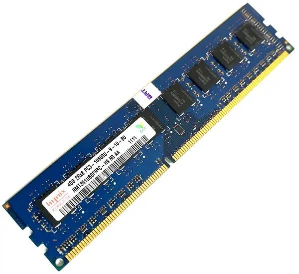 Оперативная память Hynix DDR3 1333MHz 4Gb 2Rx8 PC3-10600U-9-10-B0 (HMT351U6BFR8C-H9) БУ – фото ...