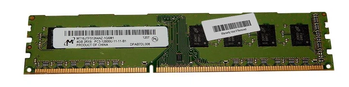 Оперативна пам'ять Micron DDR3 1600MHz 4Gb 2Rx8 PC3-12800U-11-11-B1 (MT16JTF51264AZ-1G6M1) Б/В ...