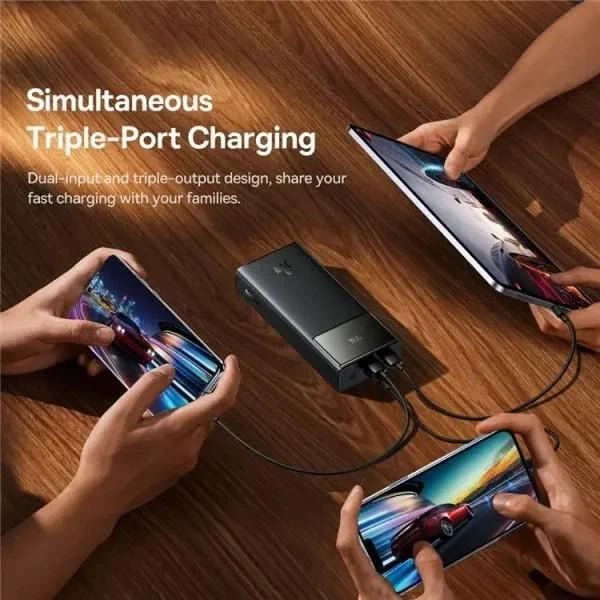Повербанк 30000mAh 30W Baseus Star-Lord Super Fast 2xUSB/Type-C/microUSB PD, QC, FCP/SCP, AFC ...