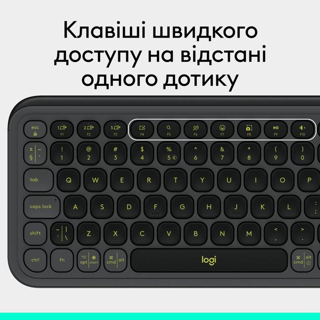 Клавиатура беспроводная Logitech POP Icon Keys Wireless Graphite (920 ...