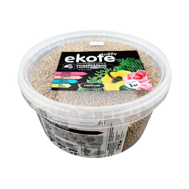 Добриво Ekote універсальне з мікроелементами 6 міс 3 кг NPK 15+09+14 ...