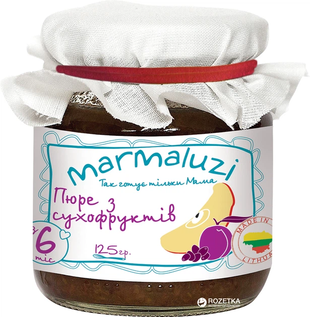 Пюре Marmaluzi из сухофруктов с 6 месяцев 125 г (4779034140308) – фото ...
