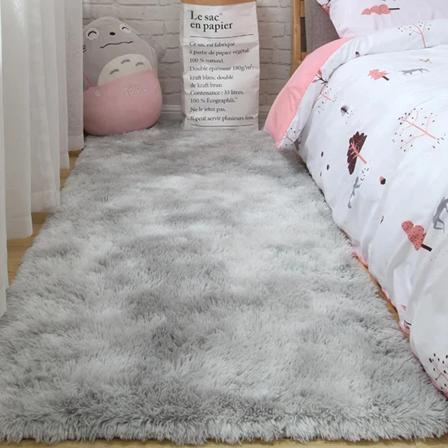 Килимок приліжковий Koloco Травка 100 х 200 см 39210 Сірий купити