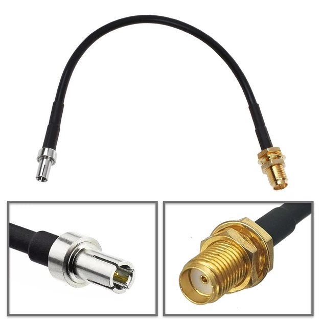 Кабель антенный пигтейл TS9 - SMA female (мама) 10 см RG-174 адаптер ...