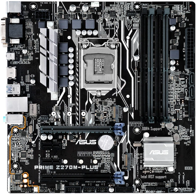 Материнская плата Asus Prime Z270M-Plus (s1151, Intel Z270, PCI-Ex16 ...