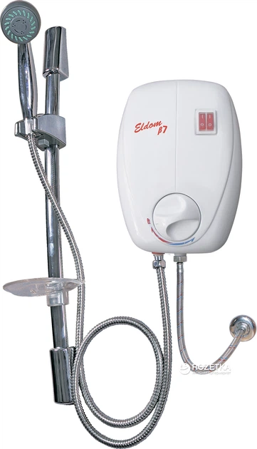 Электрический проточный водонагреватель ELDOM Betta 6,5 kw (3+3,5) душ 72486B – фото, отзывы ...