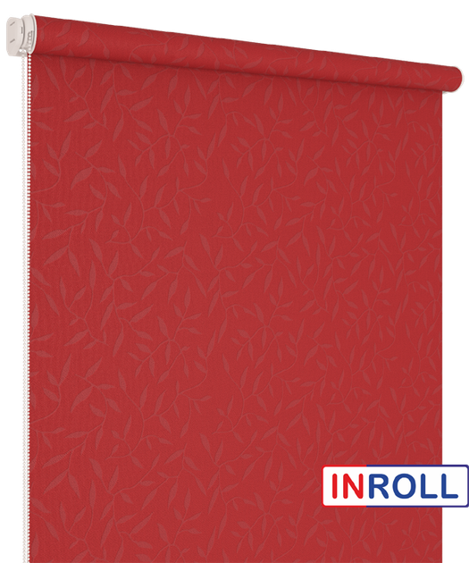 Ролета тканевая INROLL Есо-Mini Plus 110х165 см Natura Красный 2260 ...