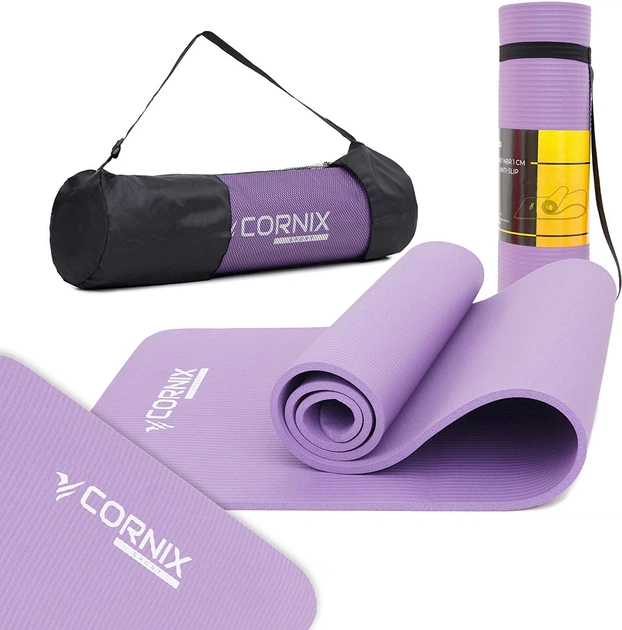 Килимок спортивний Cornix NBR 183 x 61 x 1 см для йоги та фітнесу XR ...