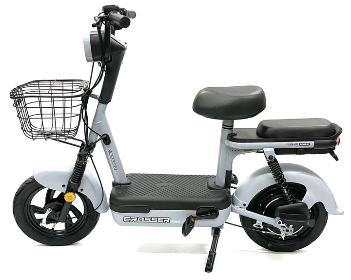 ROZETKA | Електроскутер двомісний Crosser Mini +Pas-система Сірий ...