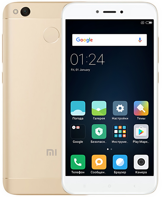 Мобильный телефон Xiaomi Redmi 4X 2/16GB Gold – фото, отзывы ...