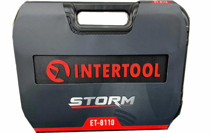 Автомобільний набір інструментів Intertool 110 предметів набір ключів для дому автонабір з ...