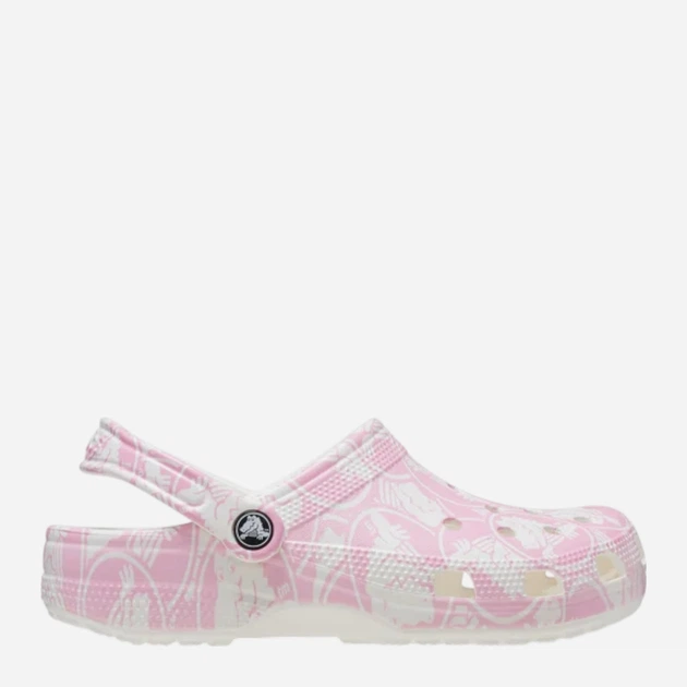Женские кроксы Crocs Classic Duke Print Clog 210003-6WY 38-39 (M6/W8) 24 см Светло-розовые ...