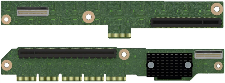 Комплект райзеров Intel 1U PCIe NVMe Riser, PCIe Interposer Riser, PCIe ...
