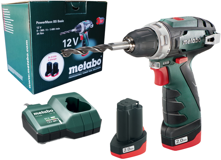Аккумуляторная дрель-шуруповерт Metabo PowerMaxx BS Basic (600984000 ...