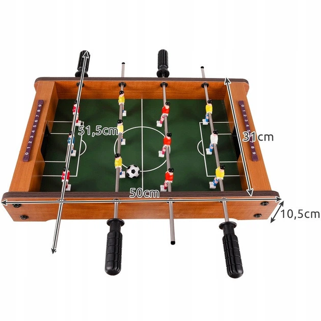 Игра настольный футбол 50x10x51см Kruzzel 21909 (12 игроков, 2 мяча ...