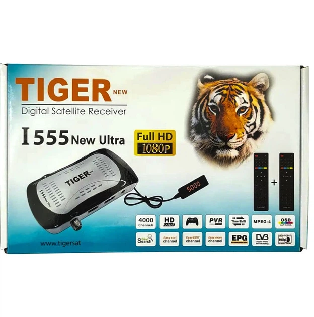 Ресивер Tiger I555 New Ultra (2 пульта) супутниковий тюнер DVB-S/S2 – фото, відгуки ...