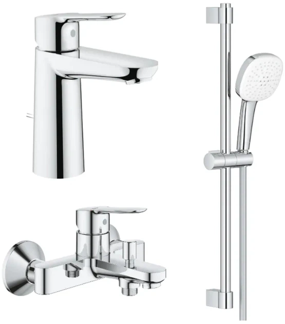 Набір змішувачів GROHE BauEdge 123367M1 (23758000+23605000+26748003 ...