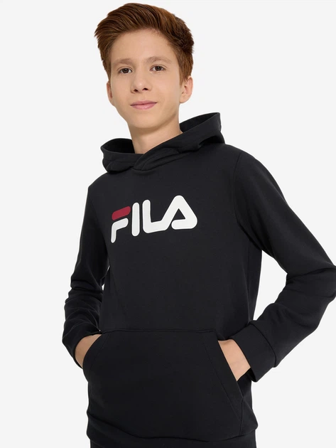 Дитяче худі для хлопчика Fila 134623FLA-99 134-140 см Чорне (2999002597961_0990056568756 ...