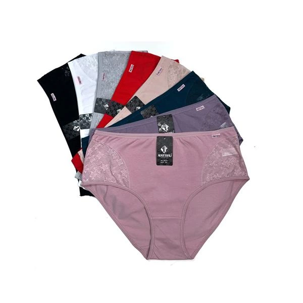 Трусы женские слипы XL однотонные Anttifu 18524 - 8 шт от продавца: Da-na – в интернет-магазине ...