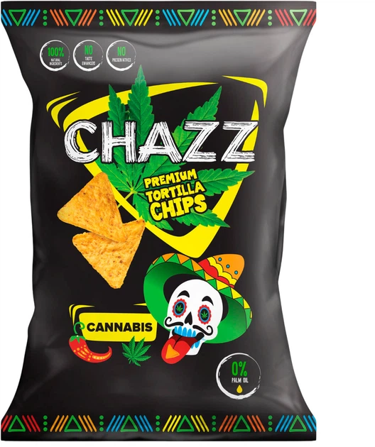 Кукурудзяні чипси Chazz з Коноплею та Халапеньо 100 г (0.1 кг ...