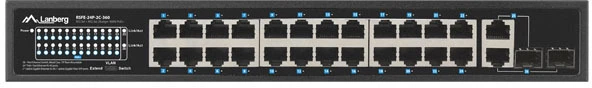 Коммутатор Lanberg RSFE-24P-2C-360 24X 100MB POE+/2X COMBO RACK 19 ...