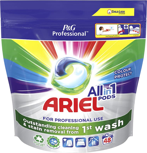 Капсулы для стирки Ariel Professional Color 48 шт (8700216292924 ...