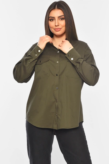 Сорочка жіноча кольору хакі TRG розмір 44 (197476) від продавця: Best ...