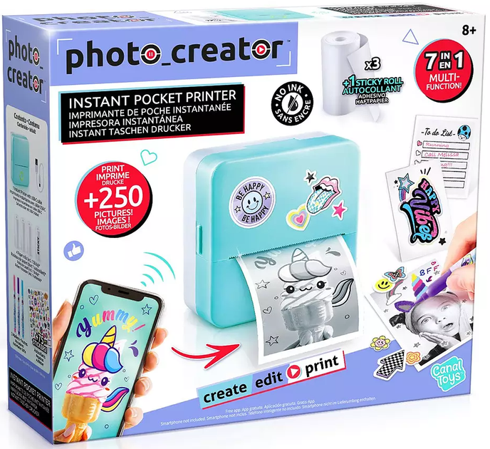 Карманный мини принтер Creator Instant Pocket Printer моментального ...