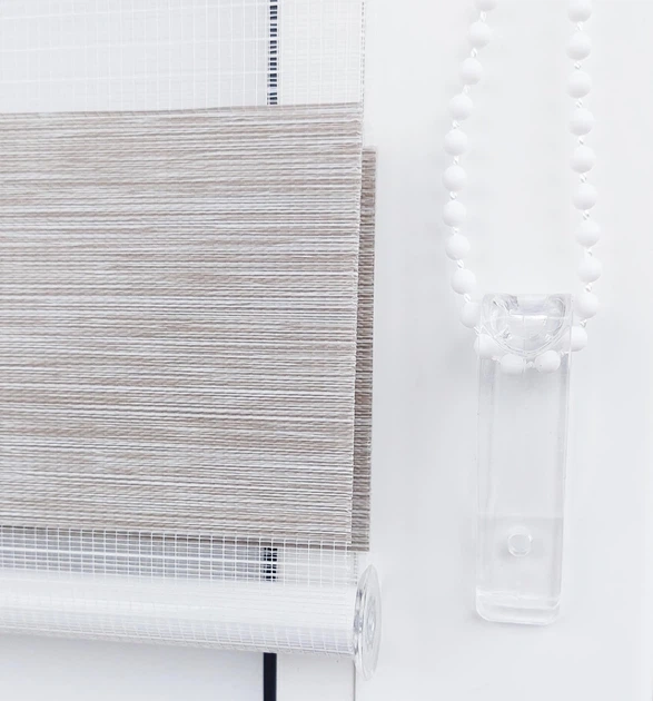 Ролета Bigimot День-ніч з направляючою 55*170см Світло-коричневий ...