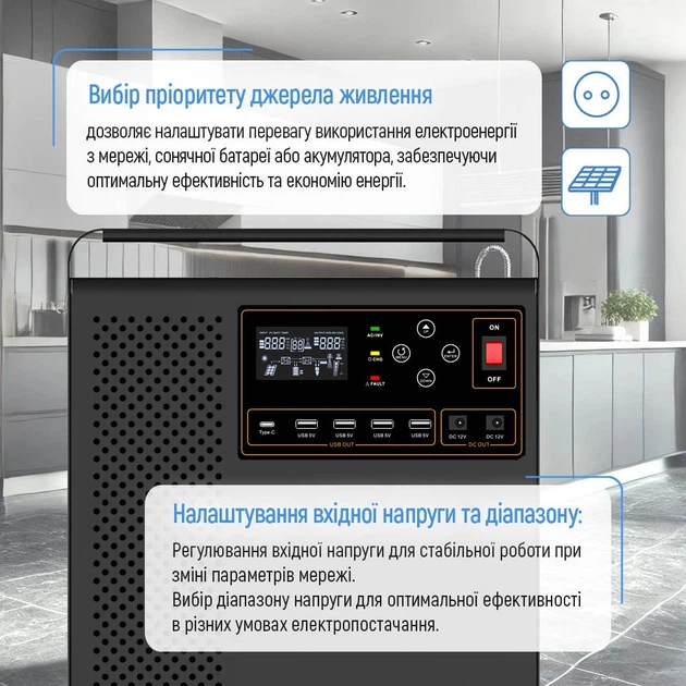 Зарядна станція ColorWay 3000 Вт / 3200 Вт·год / LiFePO4 (CW-PR-3K3W-01 ...