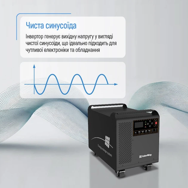 Зарядна станція ColorWay 3000 Вт / 3200 Вт·год / LiFePO4 (CW-PR-3K3W-01 ...