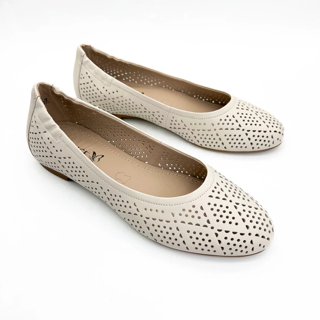 Балетки Caprice 38,5 (р) Бежевий Шкіра 0-1-1-9-22101-44-170 – Оригінальне взуття | ROZETKA