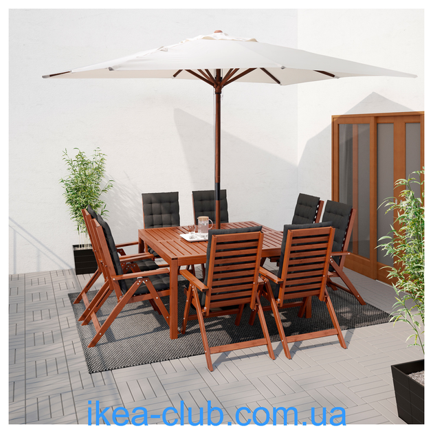 Зонт от солнца IKEA ЛОНГХОЛЬМЕН 802.608.62 бежевый – фото, отзывы ...