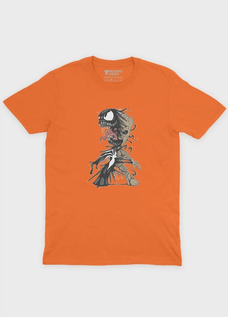 Футболка для хлопчика MODNO з принтом суперзлодія - Веном 122-128 см Помаранчевий (TS001-1-ORA ...