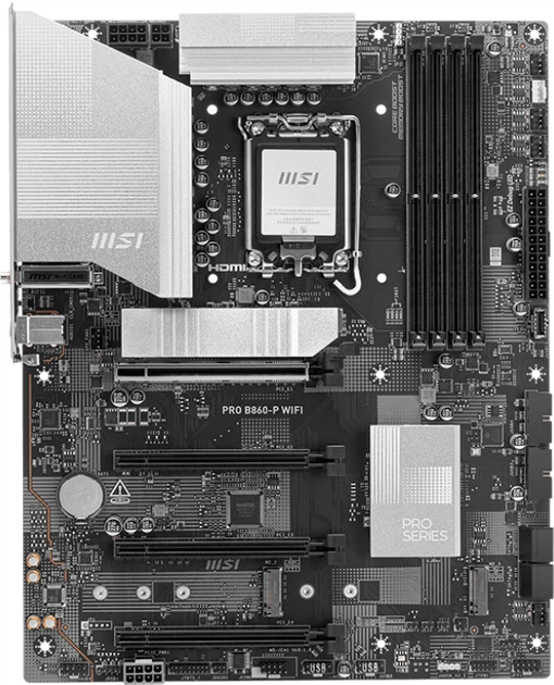 Материнська плата MSI PRO B860-P Wi-Fi (s1851, Intel B860, PCI-Ex16 ...