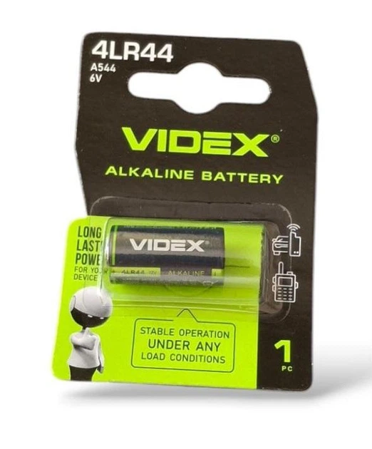 Батарейка Alkaline 6V 4LR44 Videx – фото, отзывы, характеристики в ...
