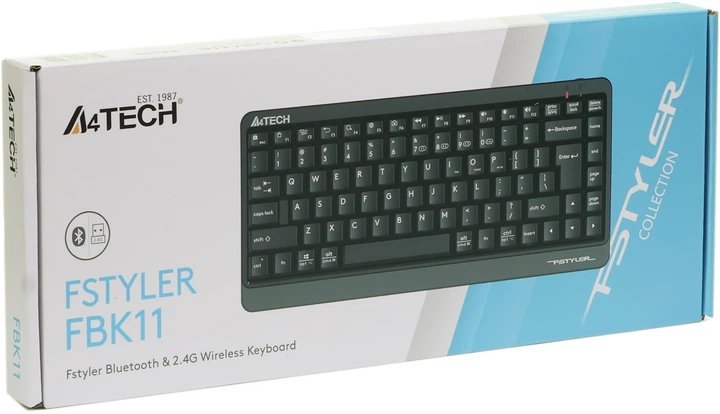 Клавіатура бездротова A4Tech FBK11 Wireless Grey (4711421965422) – фото ...