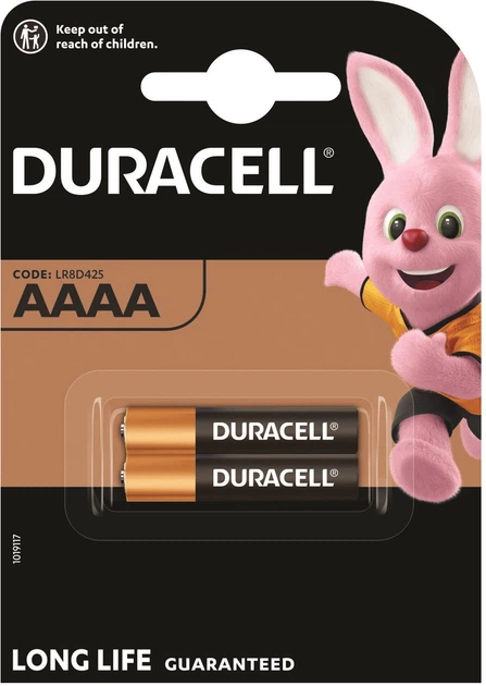 Спеціальна лужна батарейка Duracell AAAA 1,5V, (LR8D425), 2 шт ...