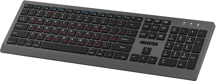 Бездротова клавіатура Maxxter KBW-01G-UA Wireless Gray – фото, відгуки, характеристики в ...