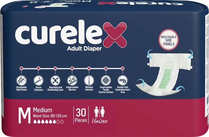 Відгуки про Підгузки для дорослих Curelex Medium 30 шт (8697405346790 ...