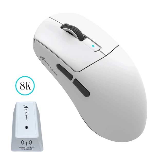 Мышь Attack Shark R6 Ultralight игровая, беспроводная 8K, PAW3950MAX ...