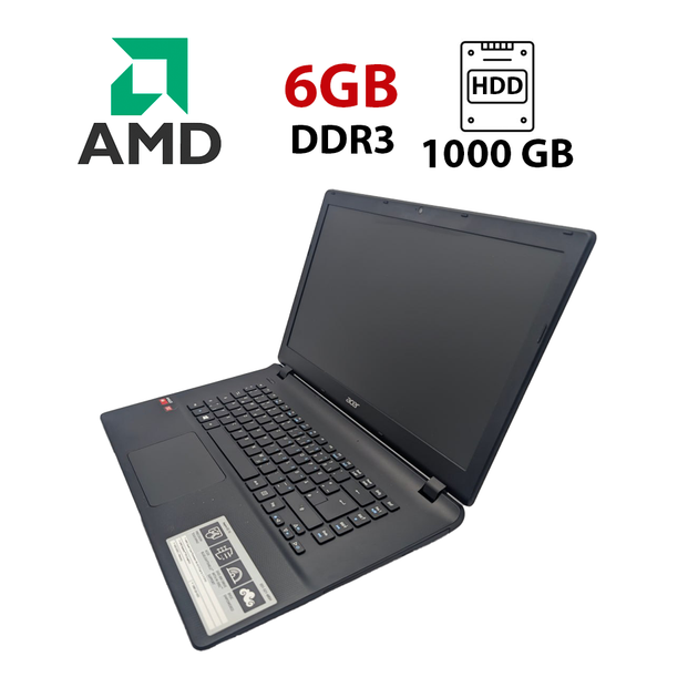 Ноутбук Acer Aspire ES1-521 / 15.6" (1366x768) TN / AMD A6-6310 (4 ядра ...