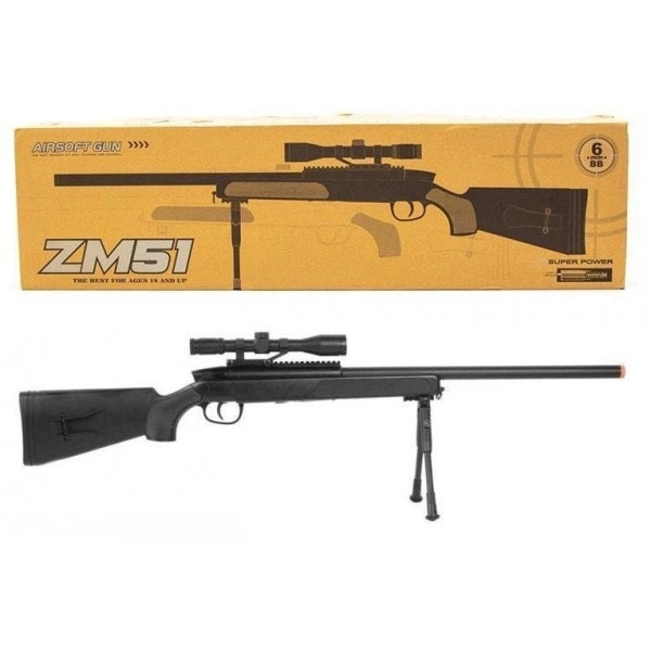 Снайперська гвинтівка CYMA ZM51 Оптичний приціл – іграшки з доставкою ...