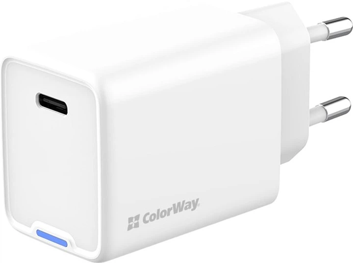 Мережевий зарядний пристрій ColorWay GaN Mini 45W PD Port PPS USB-C ...