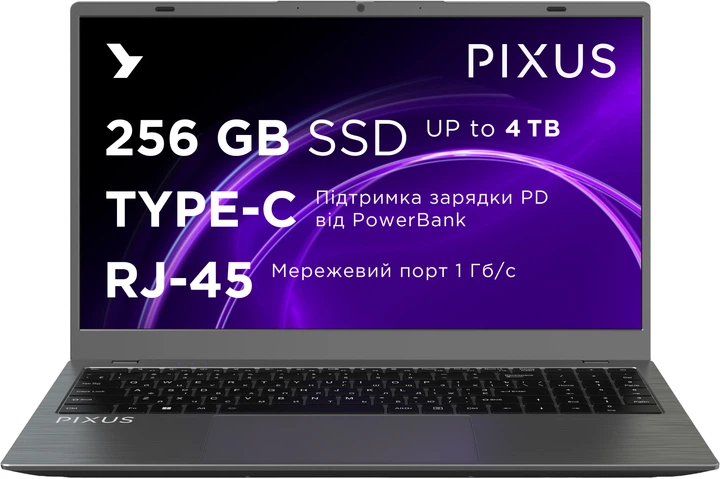 Ноутбук Pixus Bit 8/256GB Graphite (4897058531909) – фото, відгуки ...
