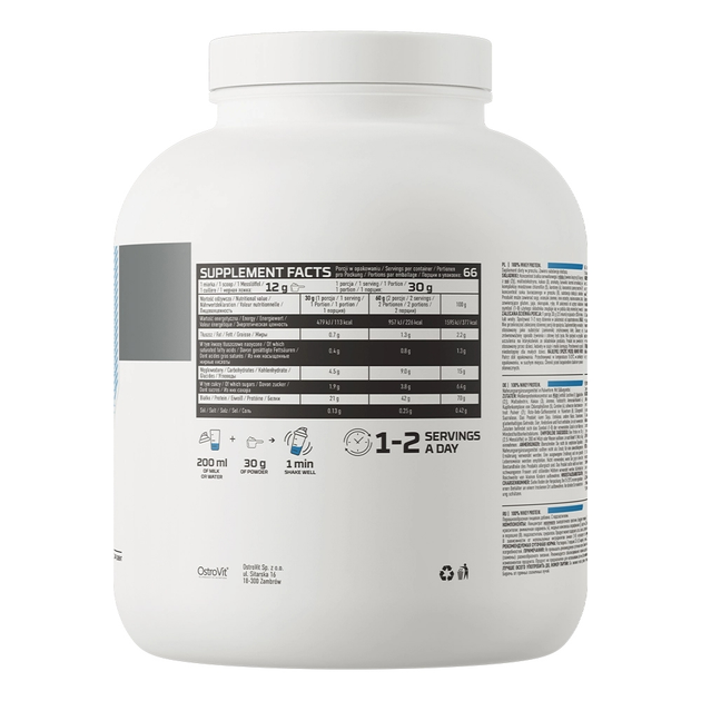 Протеин Whey Protein, 2 кг Белый шоколад OstroVit (fit0023745) – фото ...