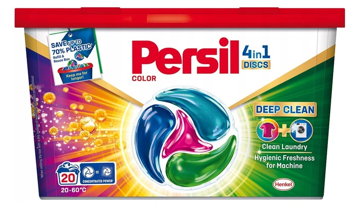 Капсулы для стирки Persil Discs Color 4 в 1 20 шт (9000101599435 ...