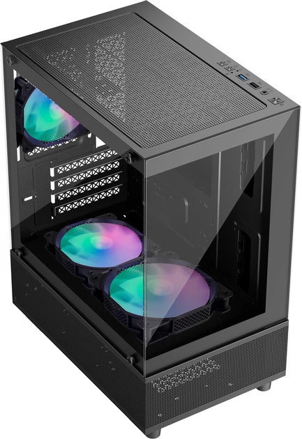 Корпус 1stPlayer Mi2-A-BK-2F7R-1F7 Black без БР – фото, відгуки ...