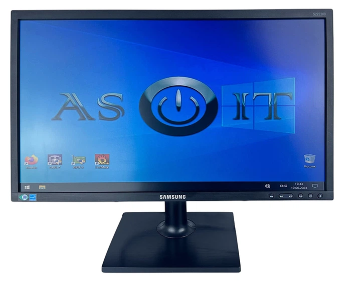 Монитор 21.5" LED TN, Samsung S22E200B, 1920x1080, 5 мс, 16:9, VGA, DVI ...